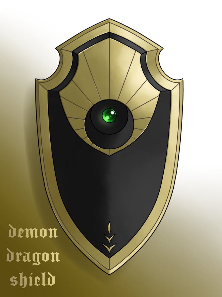 Demon Dragon Shield - ibisPaint