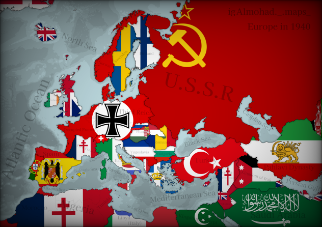Europe in 1940 maded by me - ibisPaint