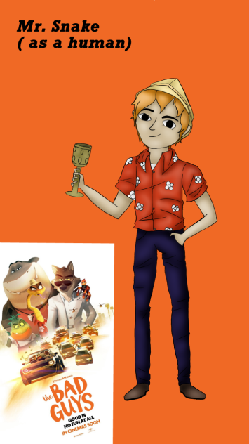 Mr. Snake as a human - ibisPaint