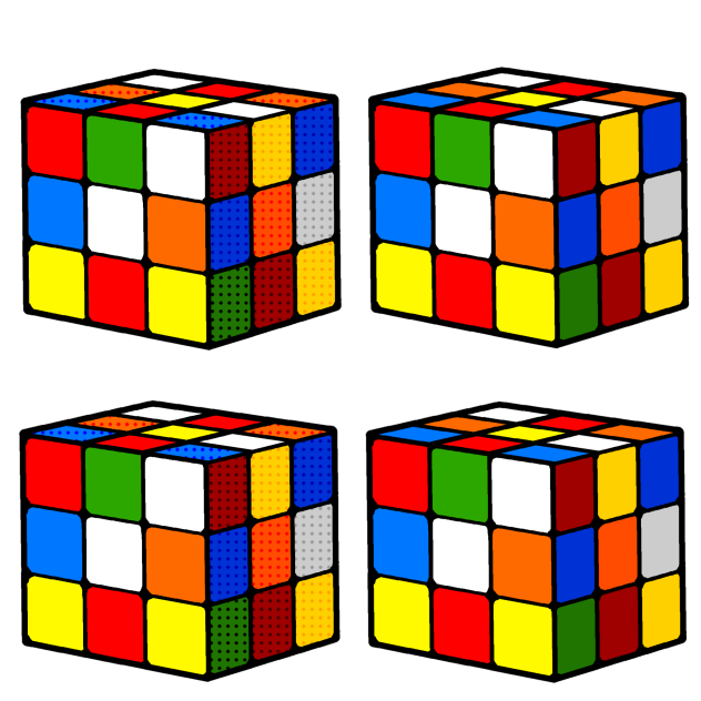Rubik cube (pop art) - ibisPaint