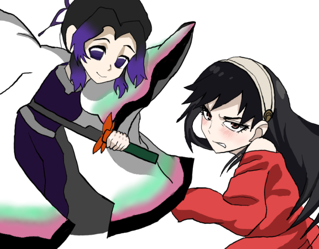 Shinobu x Yor base drawing - ibisPaint