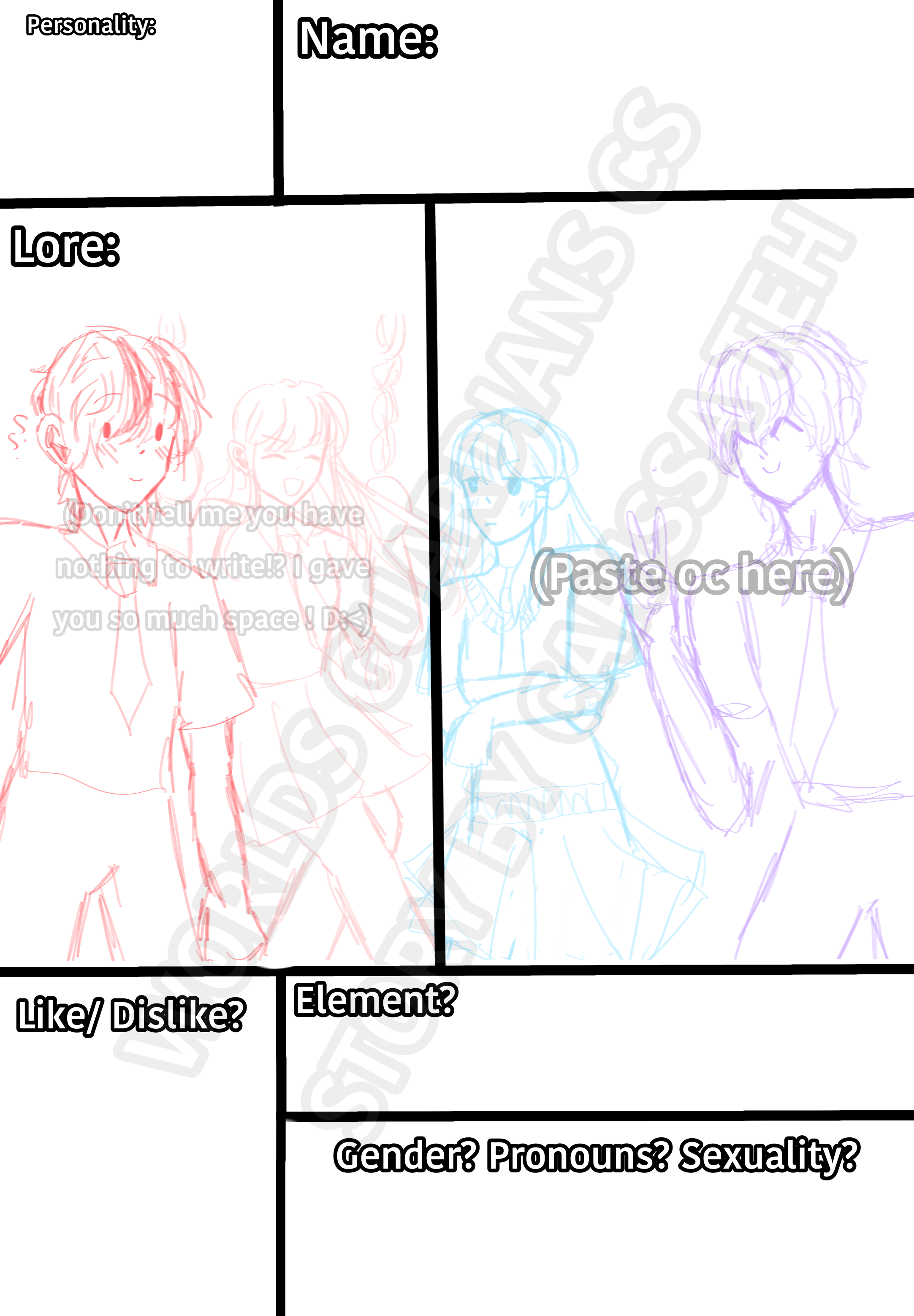 WG character sheets - ibisPaint