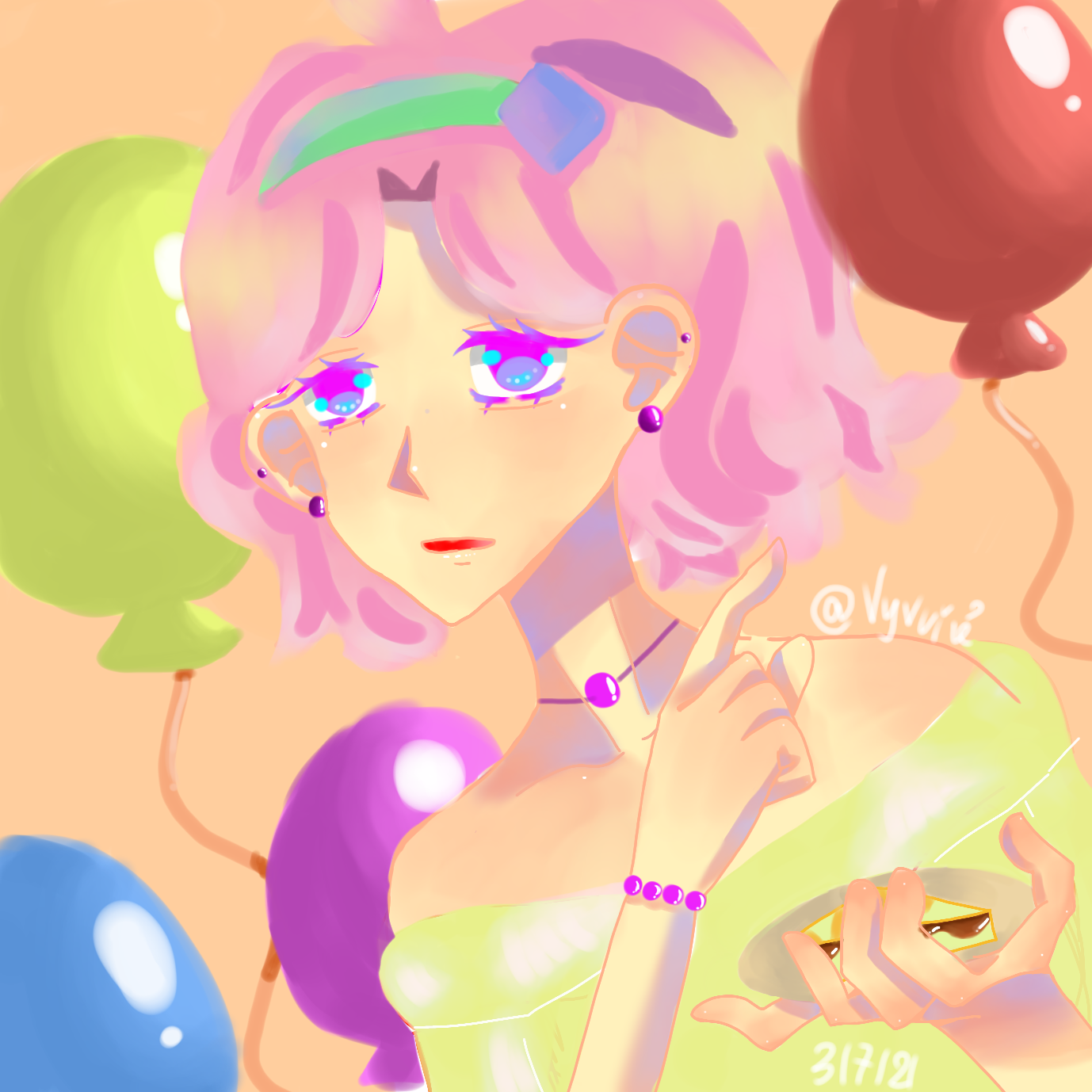 pé tóc hường - ibisPaint