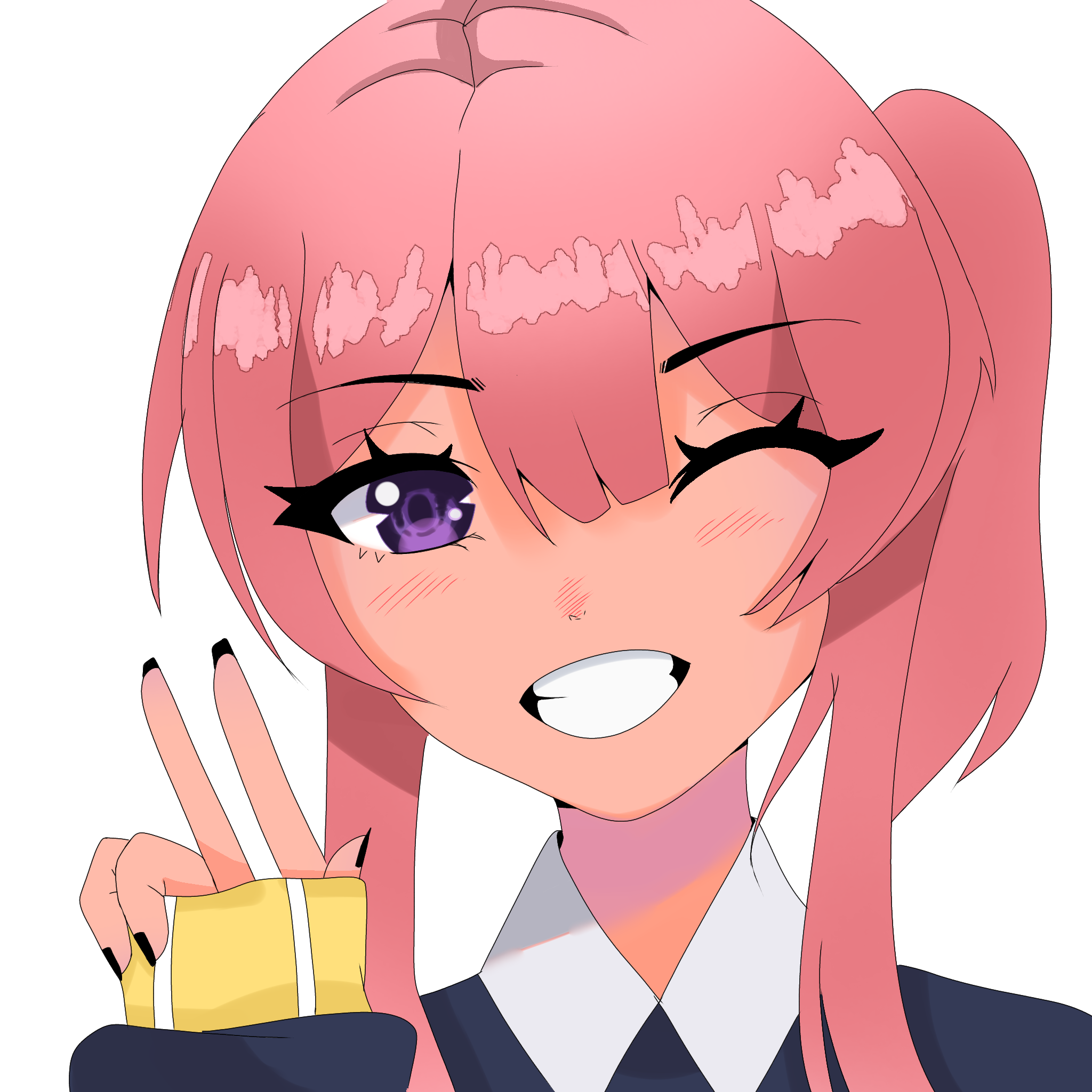 smiling girl - ibisPaint