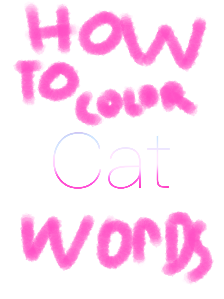 How to color words - ibisPaint