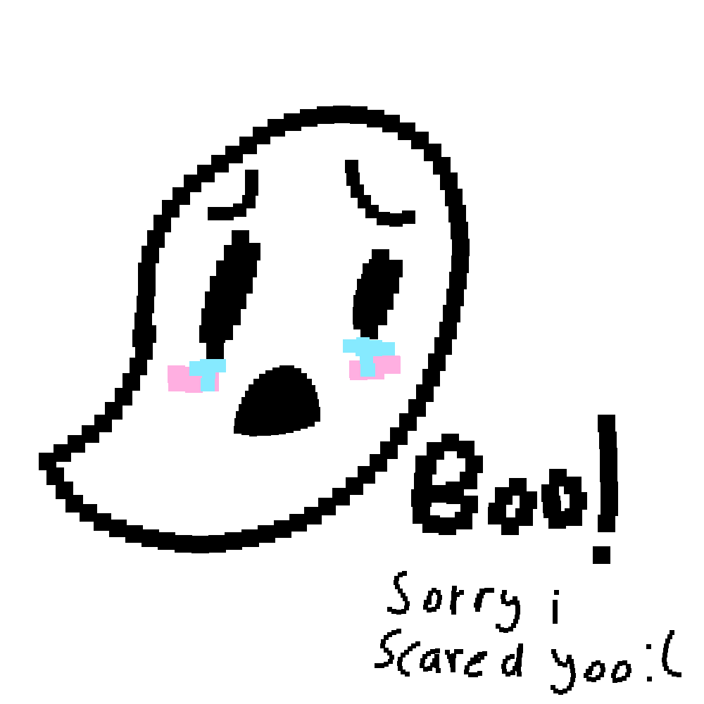boo! a spooky lil ghost - ibisPaint