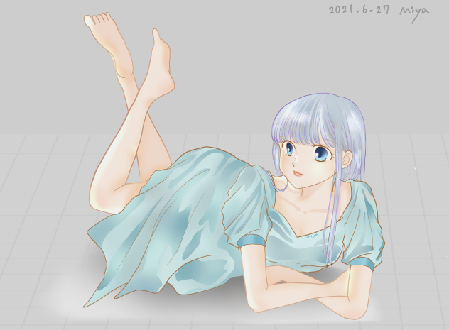 寝そべり lying down - ibisPaint