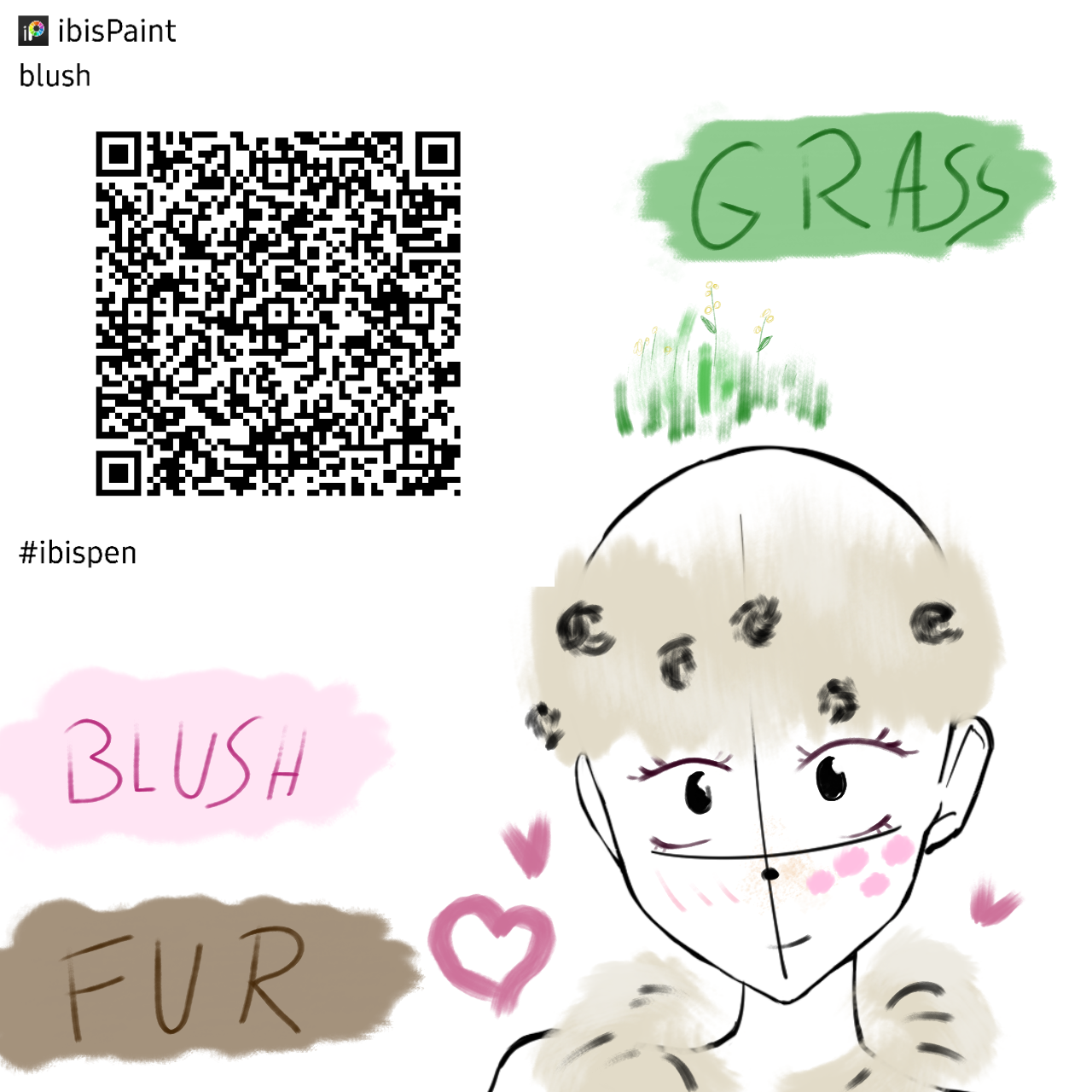 Blush Fur Grass - ibisPaint