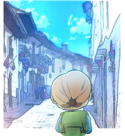 leave the town - ibisPaint