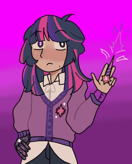 twilight sparkle as a human - ibisPaint
