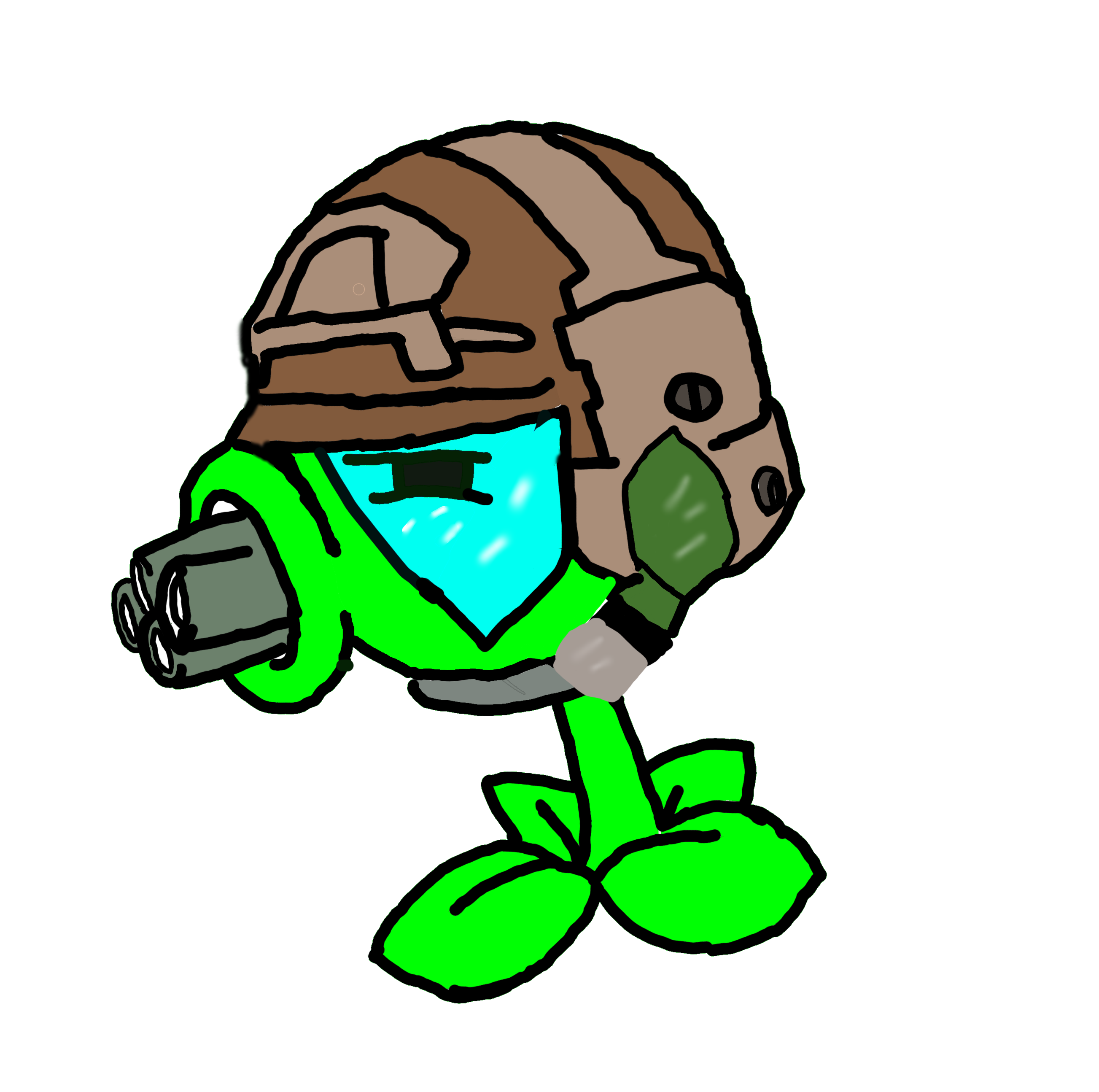 the gatling pea - ibisPaint