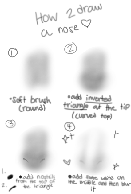 how 2 draw a nose ♡ - ibisPaint