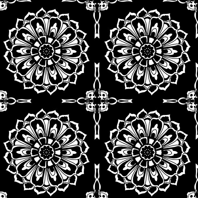 traditional lotus pattern 2 - ibisPaint