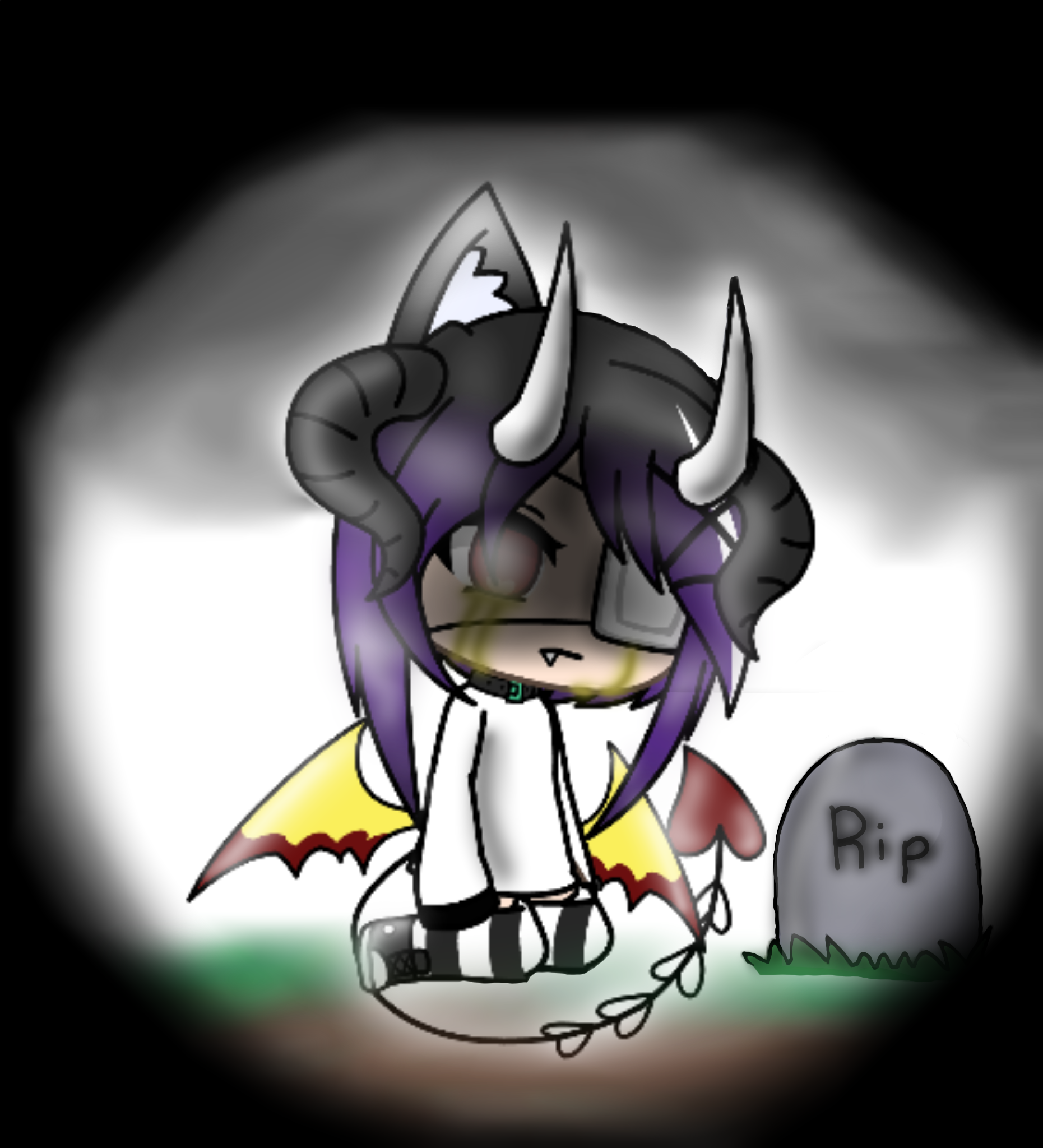 Visiting Mother's Grave - ibisPaint