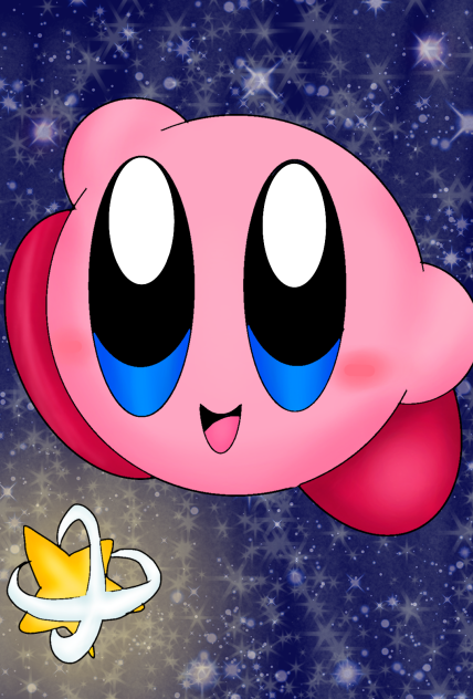kirby the super tough pink puff - ibisPaint