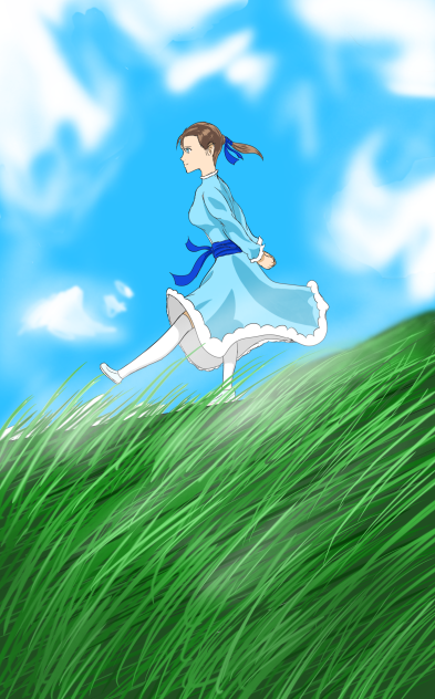 Lady in the Fields - ibisPaint