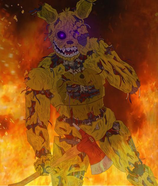 Springtrap End of Fnaf 3 - ibisPaint