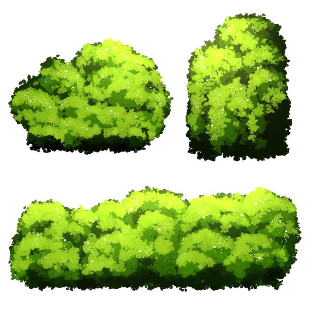 Bushes Set - ibisPaint