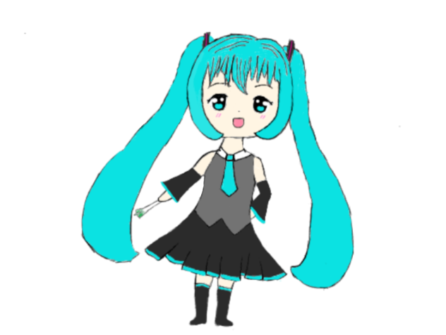 I’m thinking Miku - ibisPaint