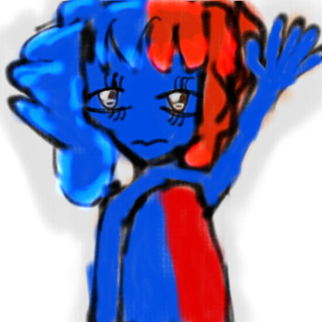Red and blue - ibisPaint