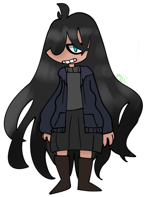 Nightmare! Sans girl ver. - ibisPaint