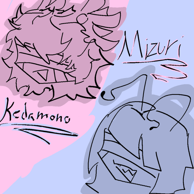 Kedamono and Mizuri - ibisPaint