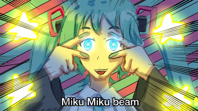 Miku BEAM!!! - ibisPaint
