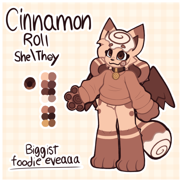 Cinnamon roll ref sheet - ibisPaint
