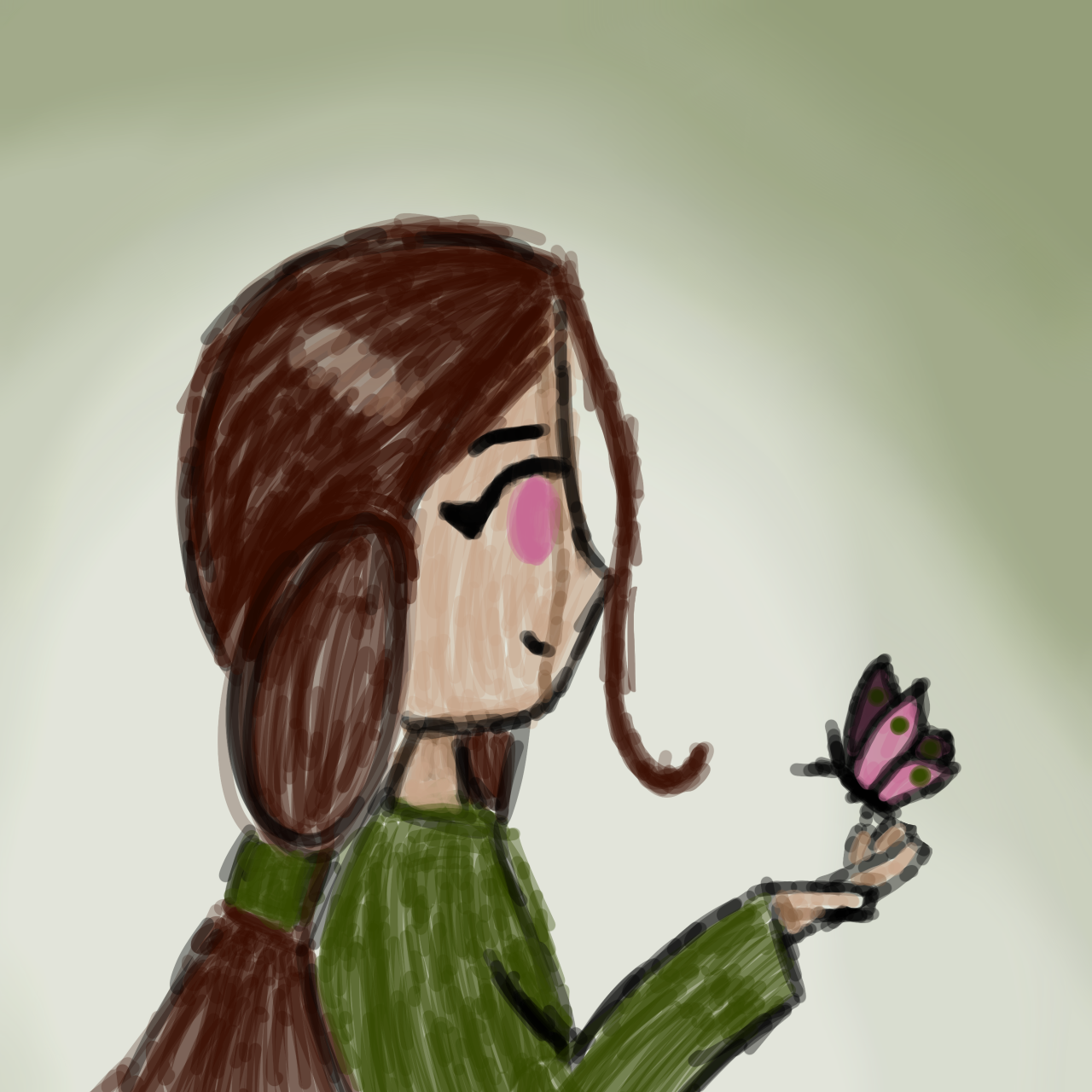 A curious girl - ibisPaint