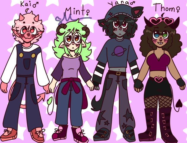 My main OCs - ibisPaint