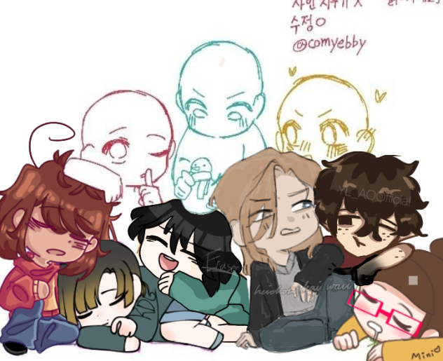 chibi group collab - ibisPaint