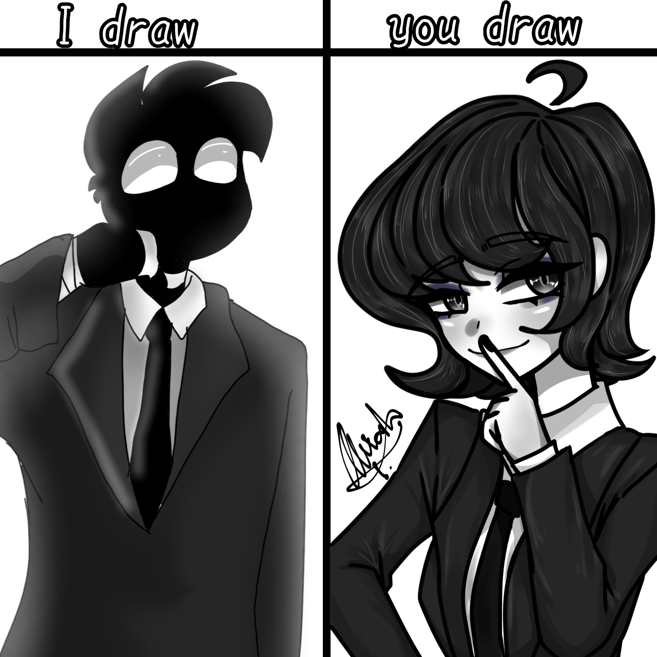 I draw, you draw with Hahahaha - ibisPaint