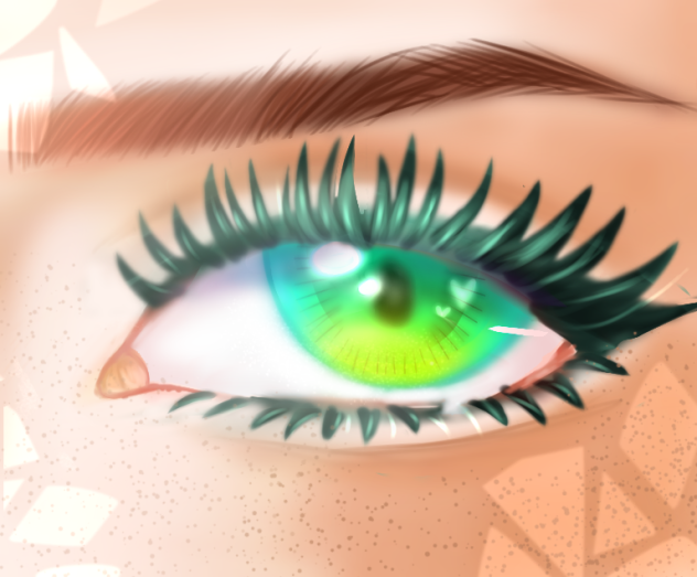 green eyes - ibisPaint