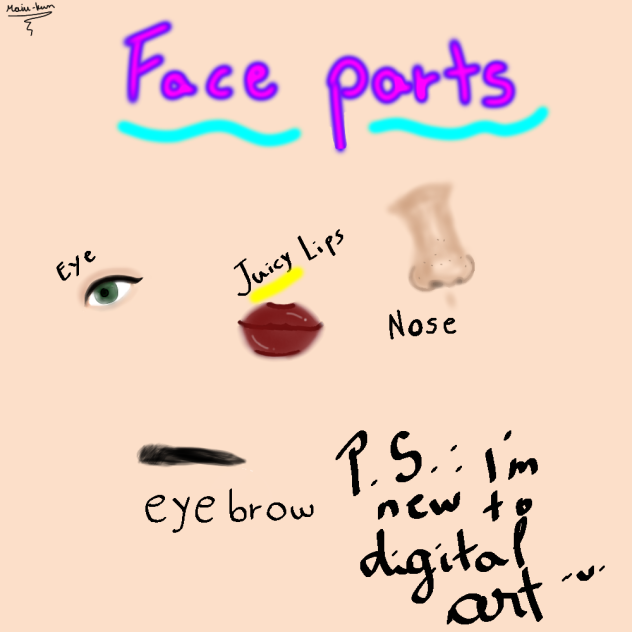 Face parts - ibisPaint
