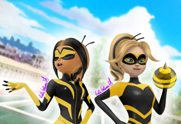 Queen Bee & Vesperia swip costumes🐝💛🖤 - ibisPaint