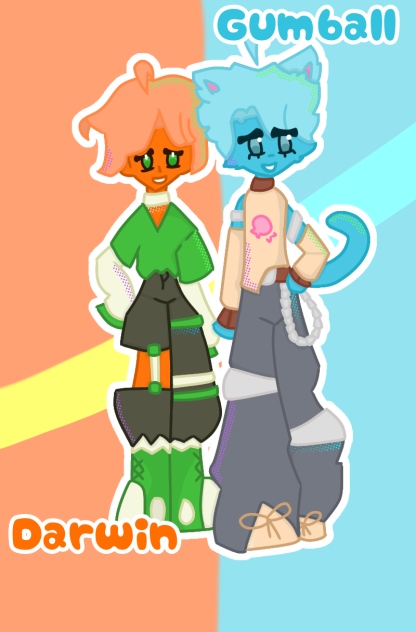 •Gumball and Darwin as humans• - ibisPaint