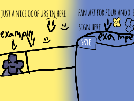 fan art contest for four and x - ibisPaint