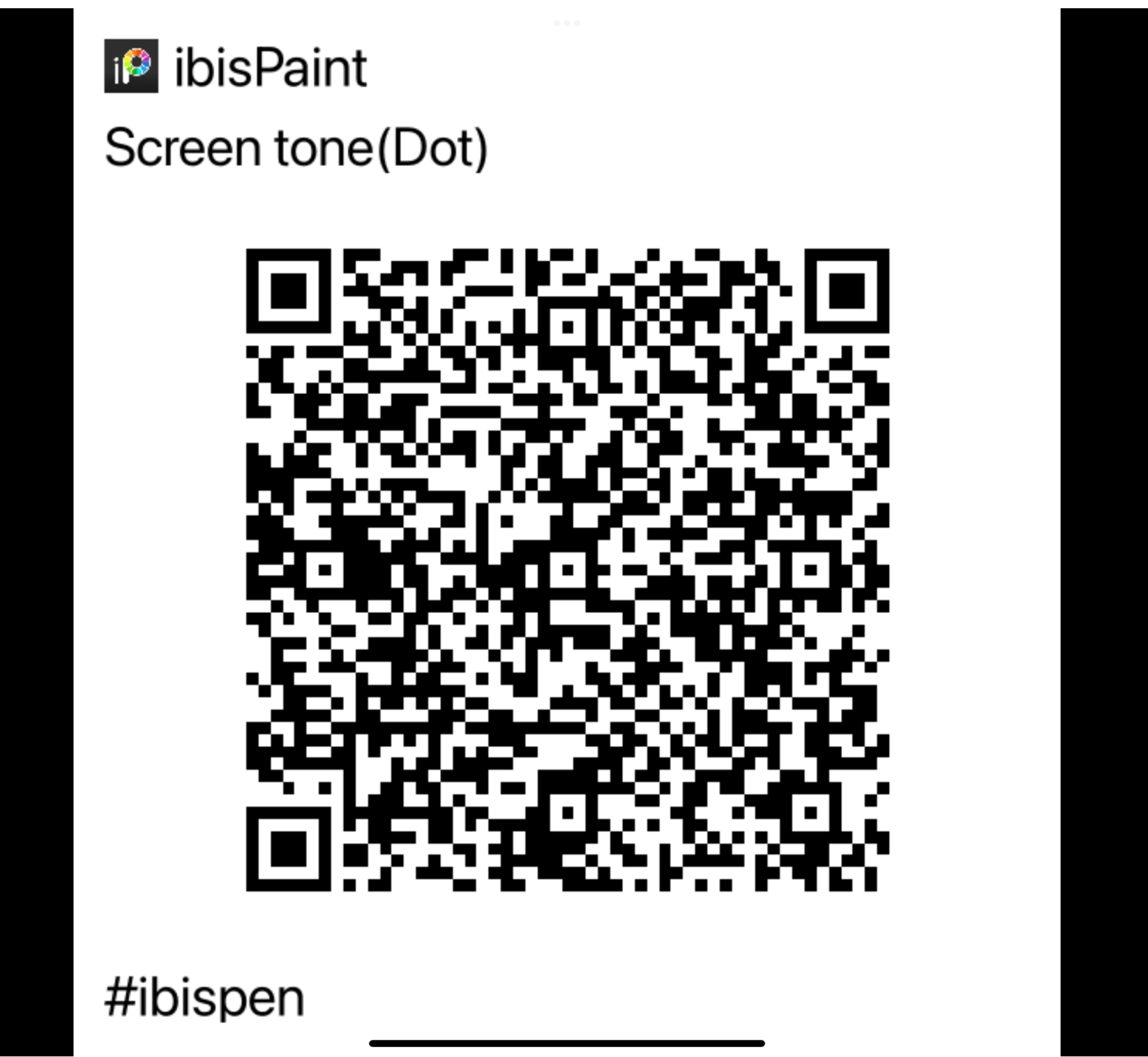QR code, screen tone - ibisPaint