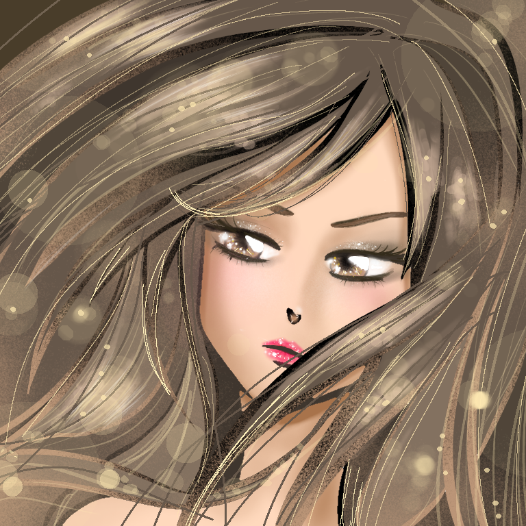 Brown hair💄茶色の髪 - ibisPaint
