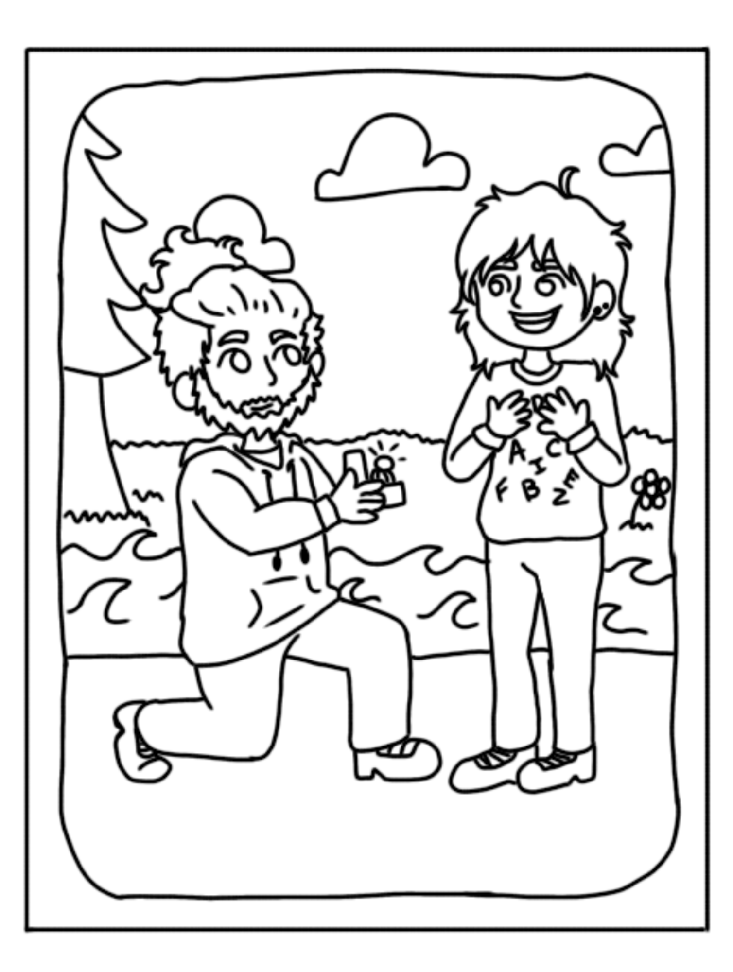 Proposal coloring page - ibisPaint