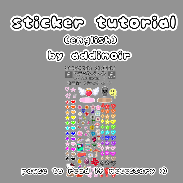 Sticker (placement) Tutorial (english) - ibisPaint