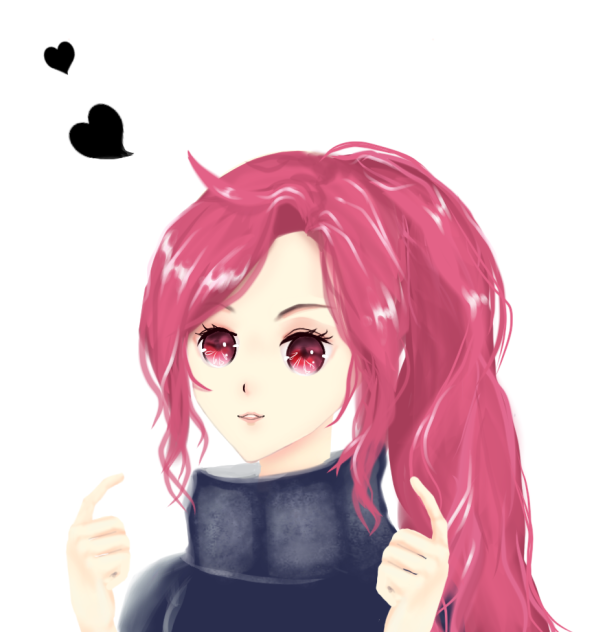 Pink haired girl - ibisPaint