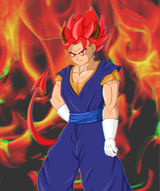 Vegito SSJ God Devil - ibisPaint