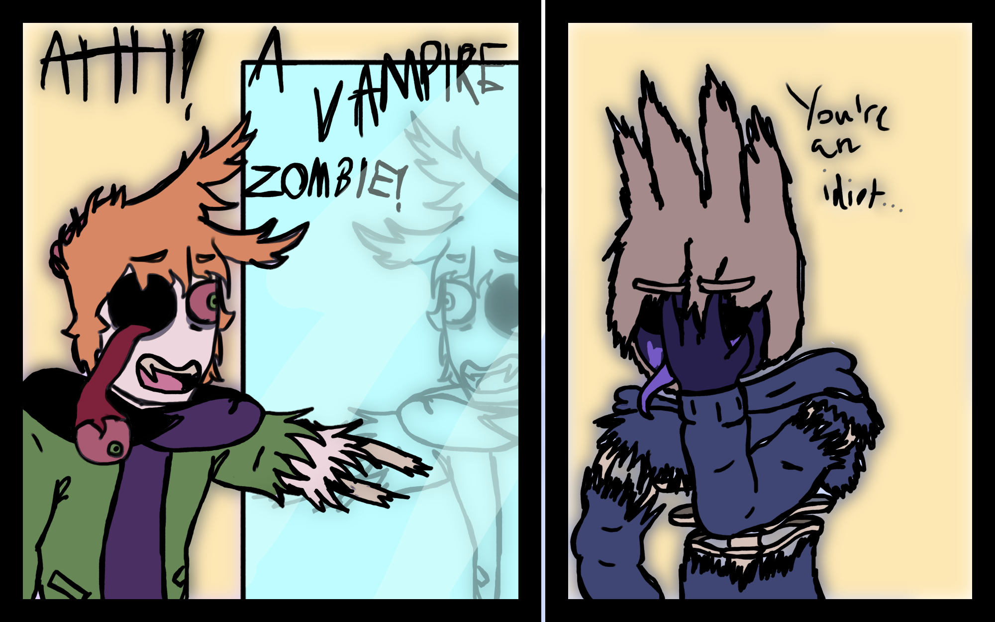 a stupid comic (EddsWorld Zombie AU) - ibisPaint