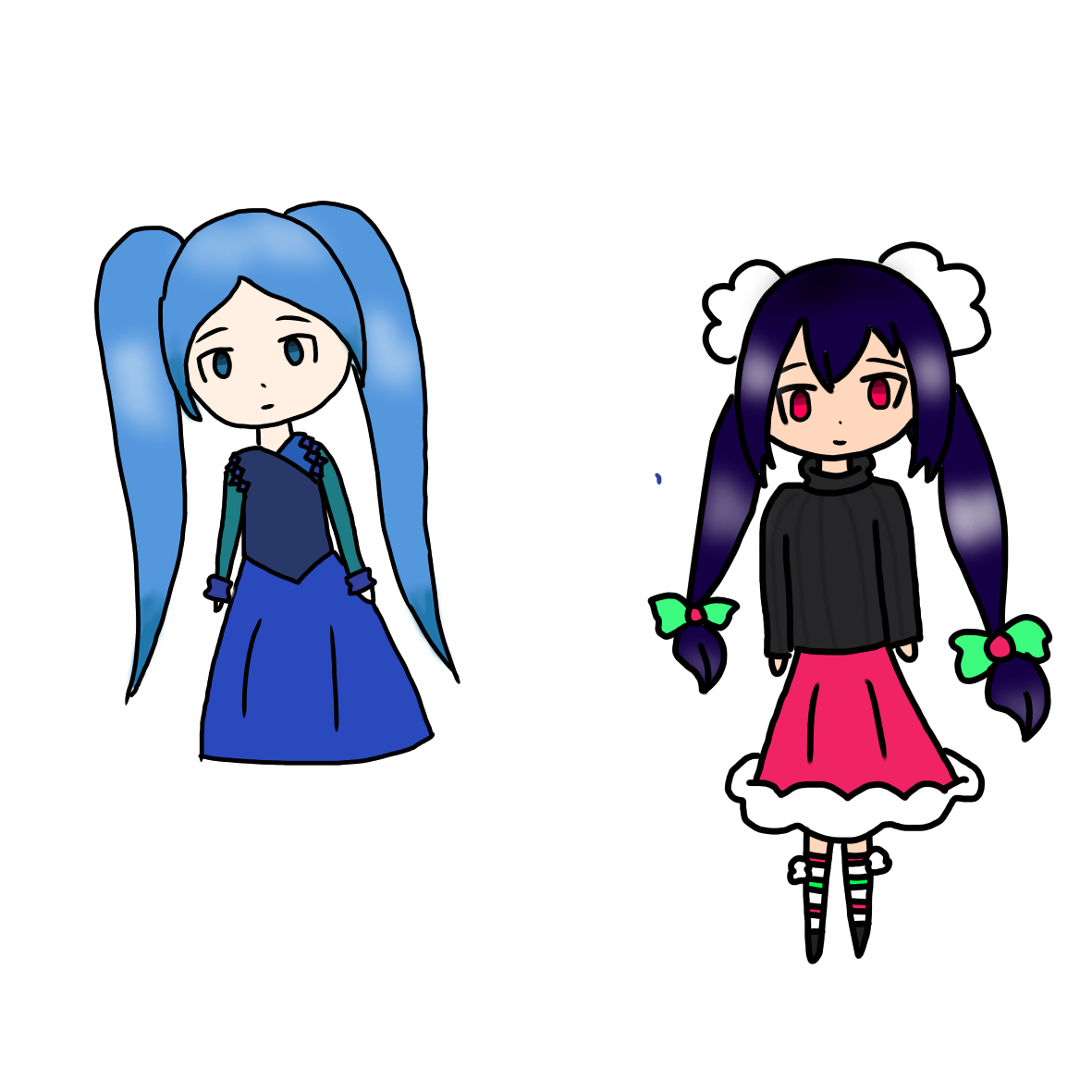 Christa and Winter Chibi - ibisPaint