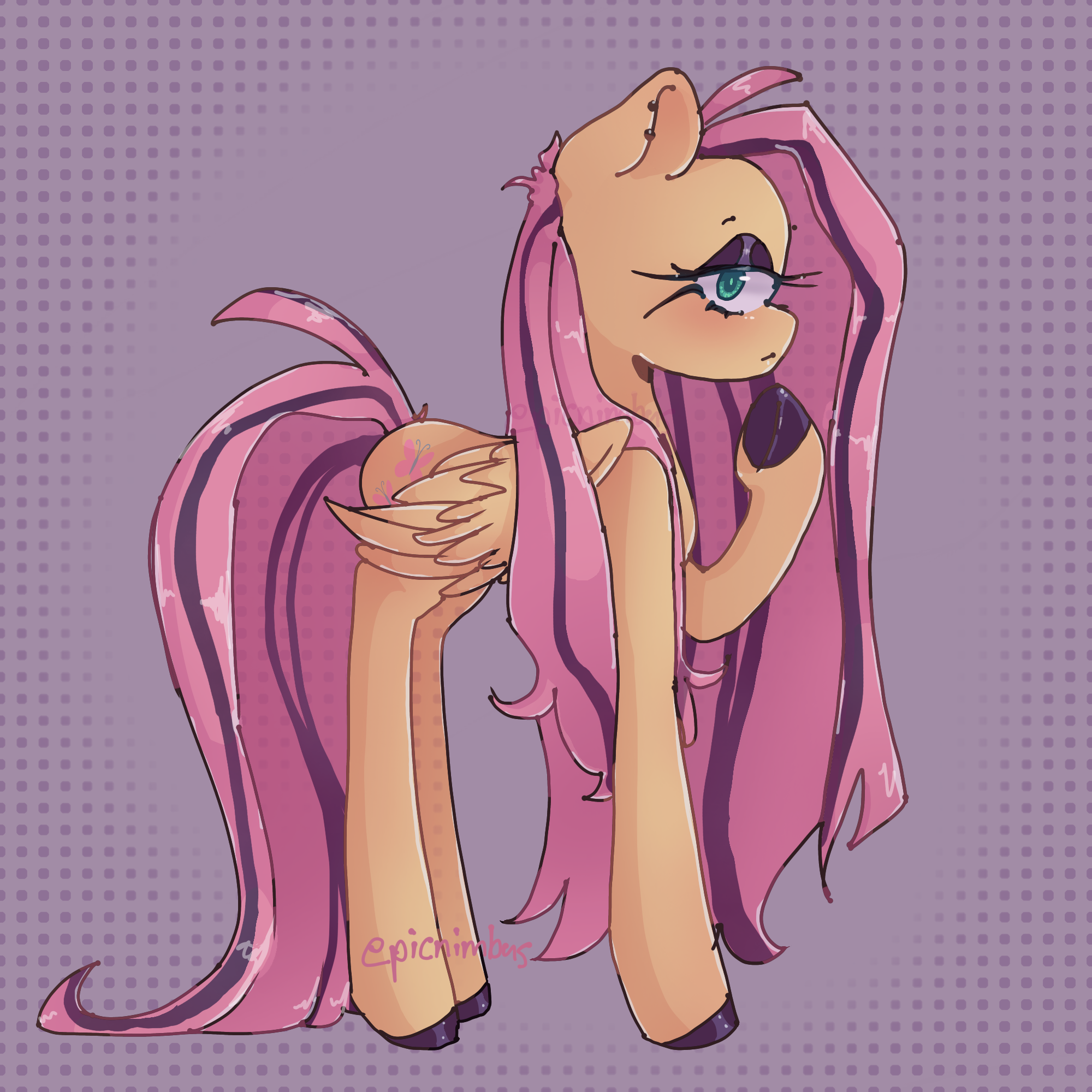 Gothic Fluttershy - ibisPaint