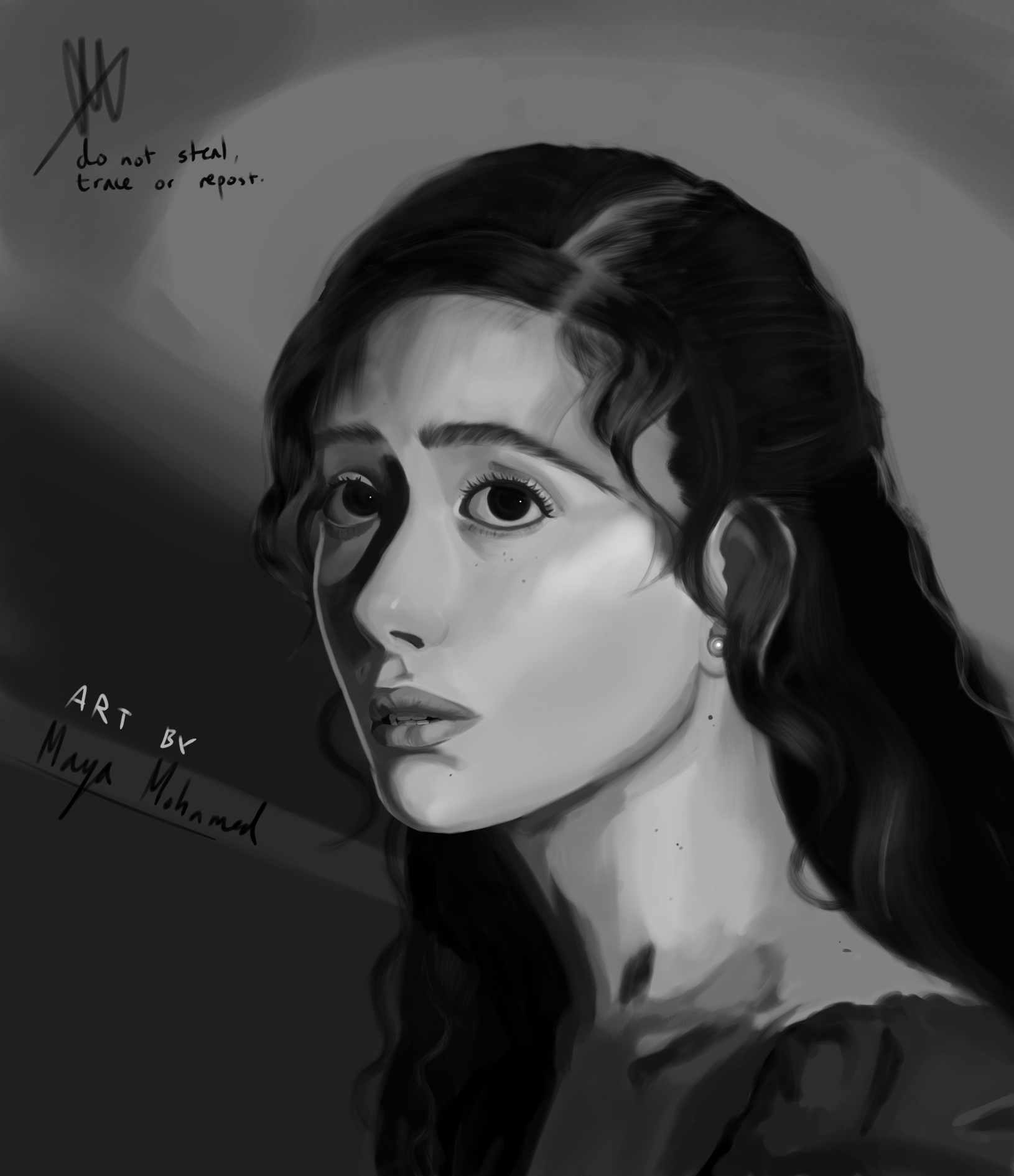 grayscale lighting study - ibisPaint