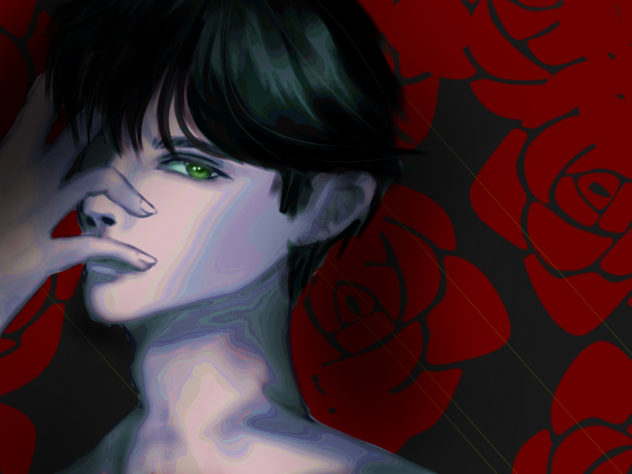 Rose red passion - ibisPaint