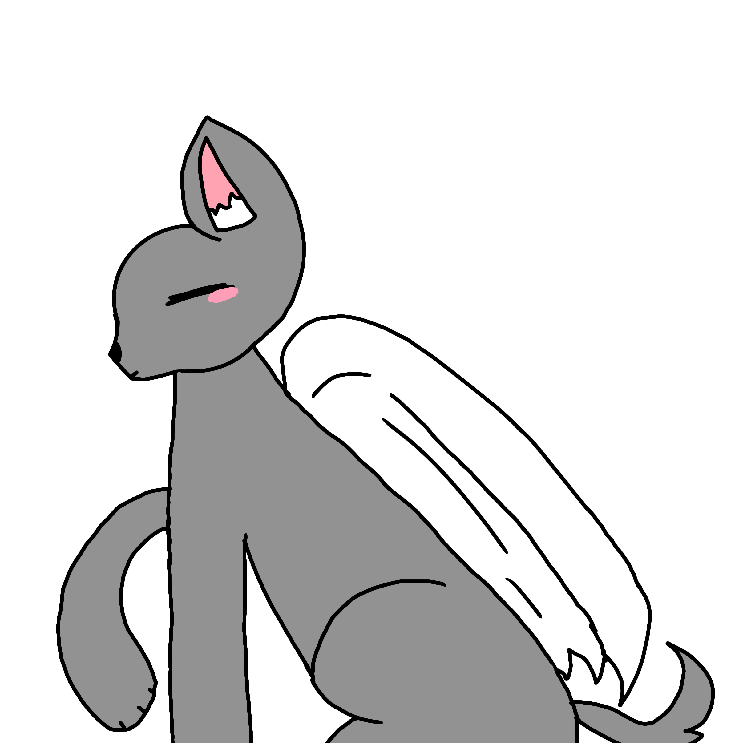 Winged wolf XD idk why - ibisPaint