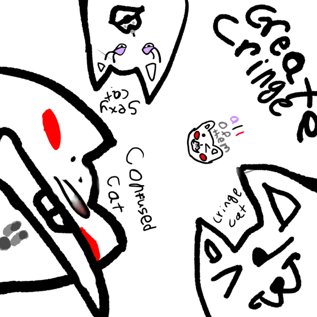Gato cringe - ibisPaint
